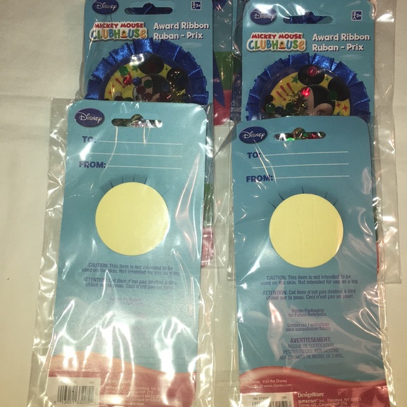 Disney | Other | Six Mickey Mouse Confetti Award Ribbons Nwt | Poshmark